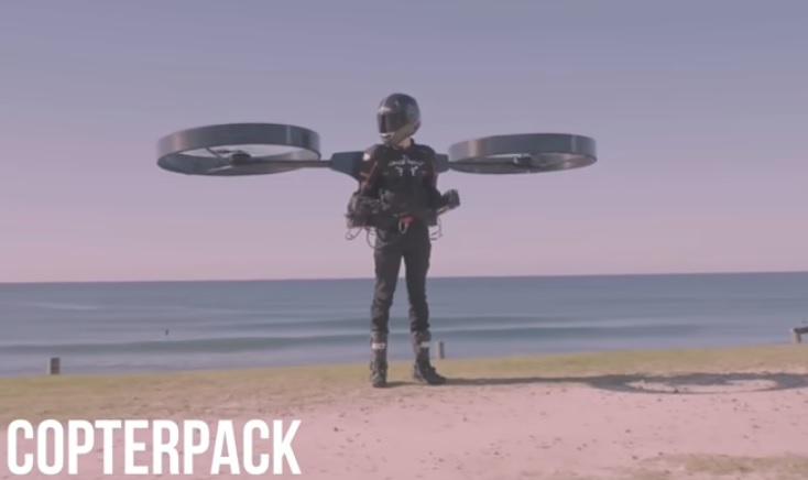 Copterpack: električni helikopter u rusaku?!